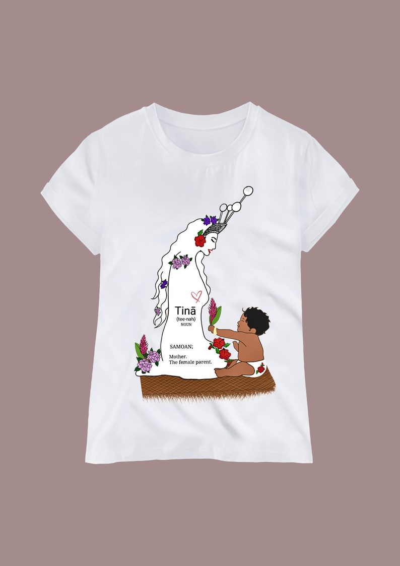 Tina Samoan Mother Design- A4 in JPG,SVG & PNG Files - Etsy
