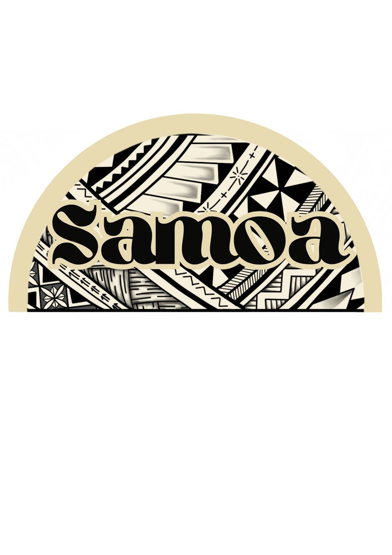 Modern Beige Samoan Design Pattern- JPG,PNG & Rasterized Files - Etsy