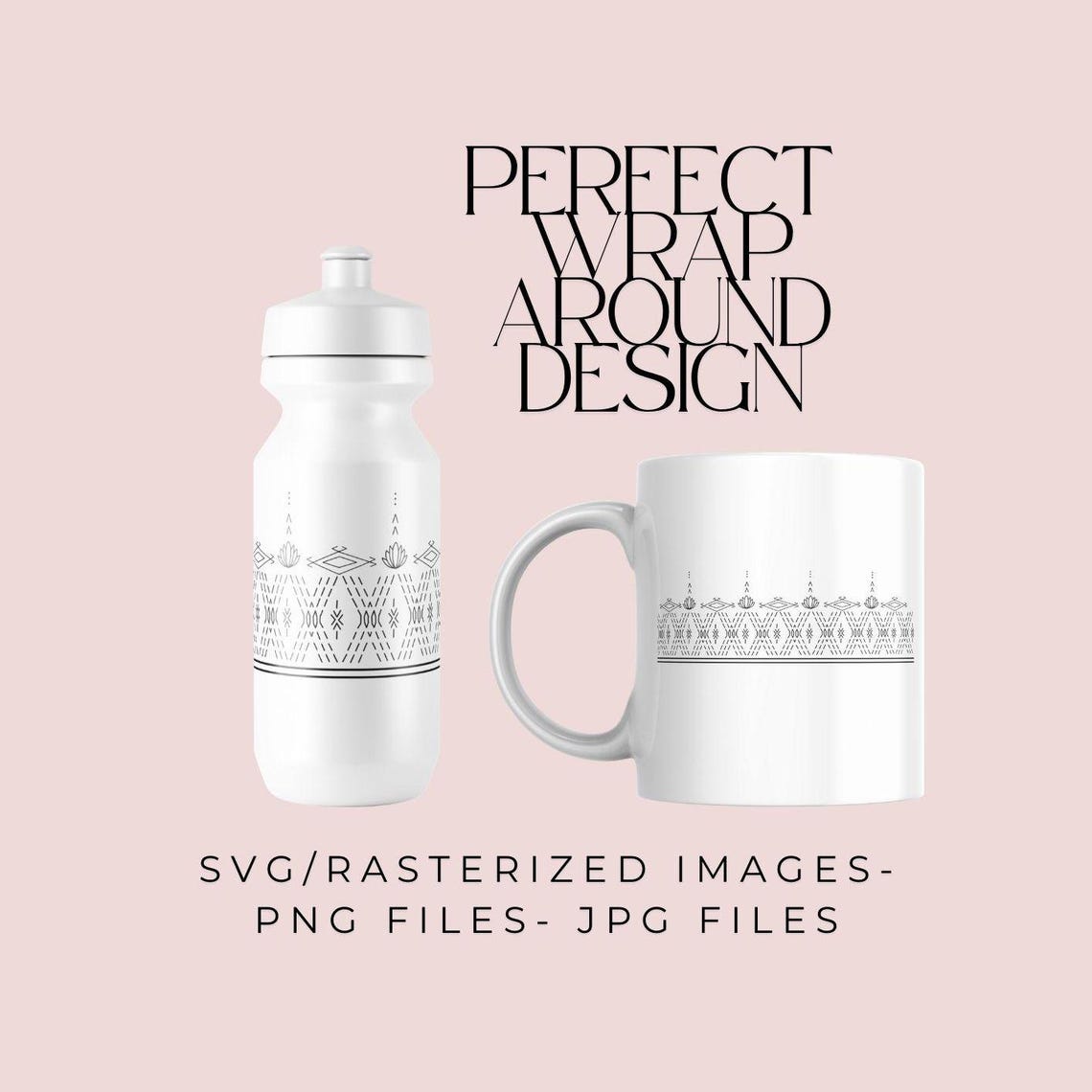 Samoan Malu Inspired Wrap Around Design- Svg/rasterized Images, JPG ...