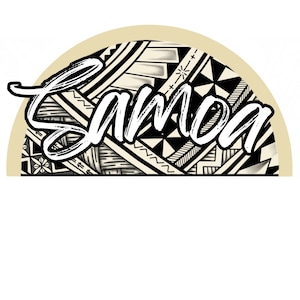 Beige Samoan Pattern: Tribal Tapa PNG JPG Clipart - Etsy