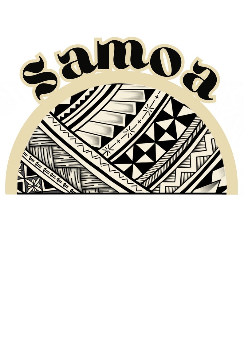Modern Beige Samoan Design Pattern- JPG,PNG & Rasterized Files - Etsy