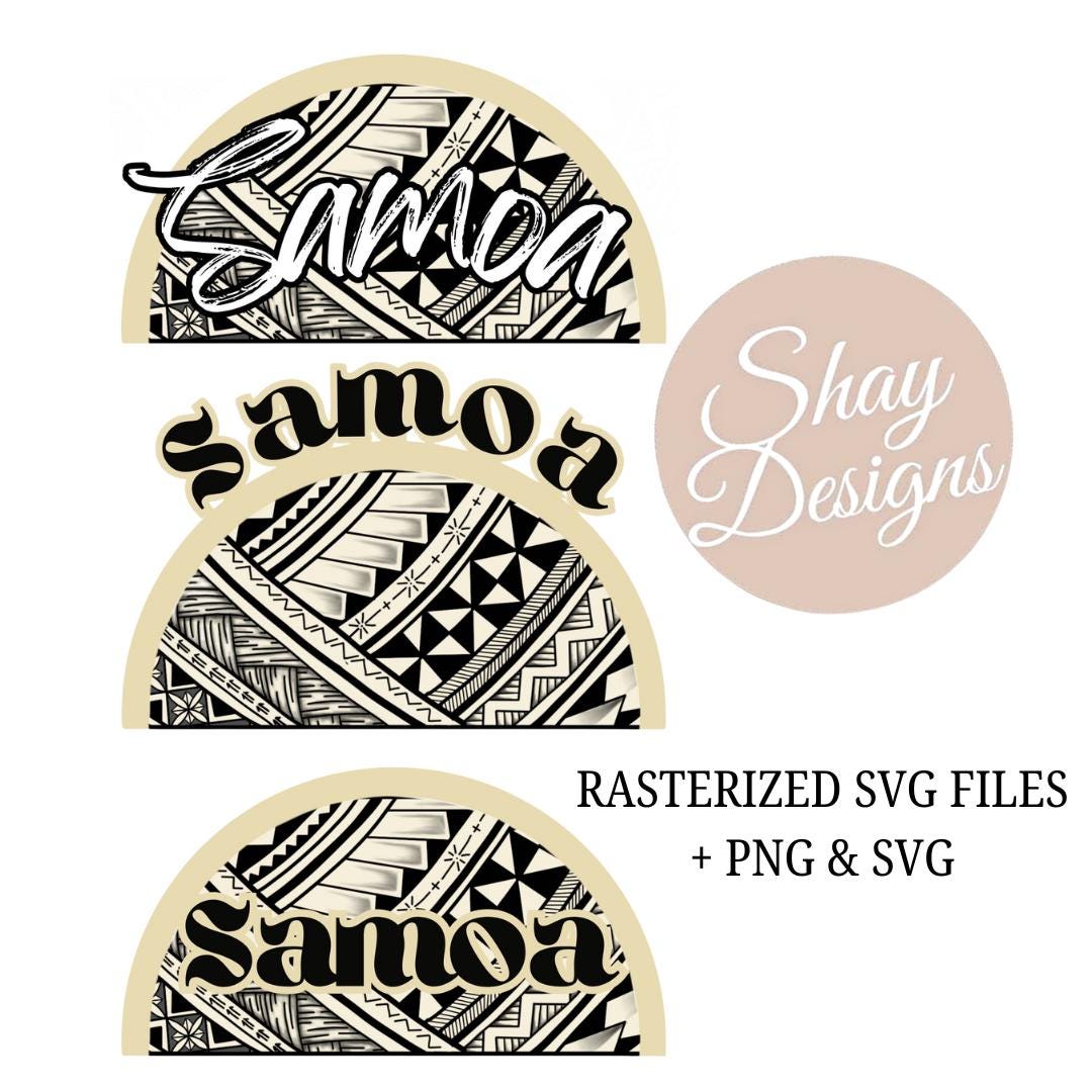 Beige Samoan Pattern: Tribal Tapa PNG JPG Clipart - Etsy