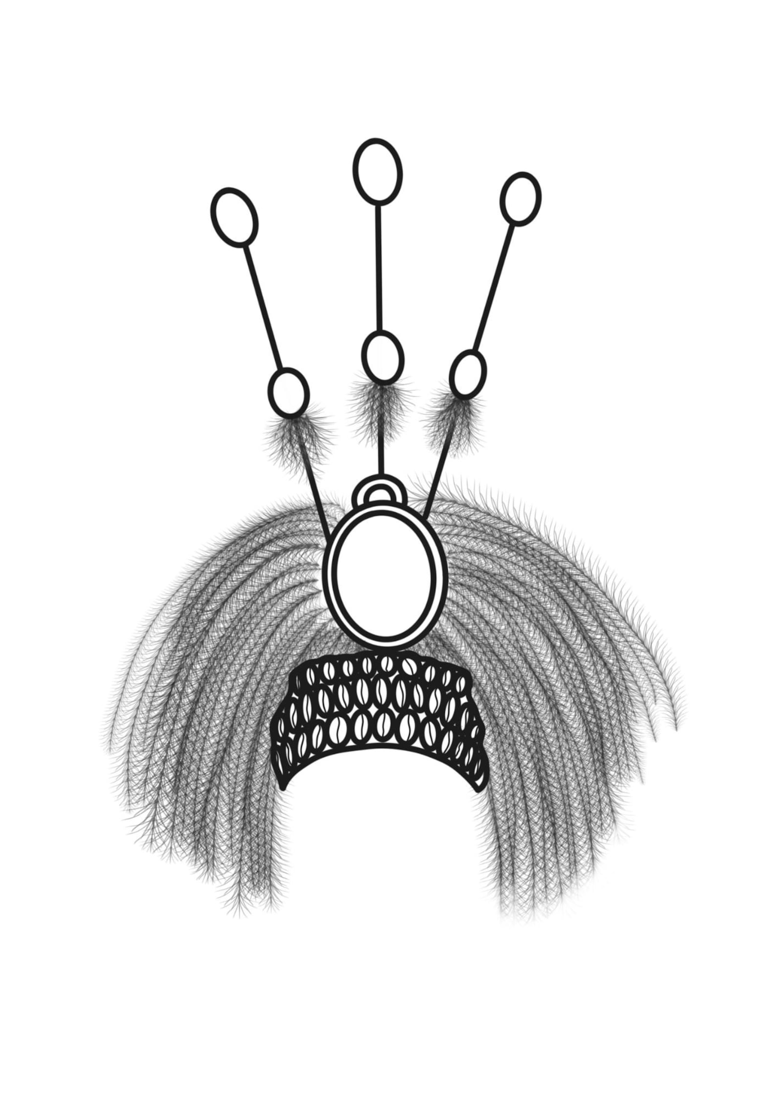 Samoan Tuiga Headdress Clipart • Polynesian Taupou Headdress PNG JPG ...