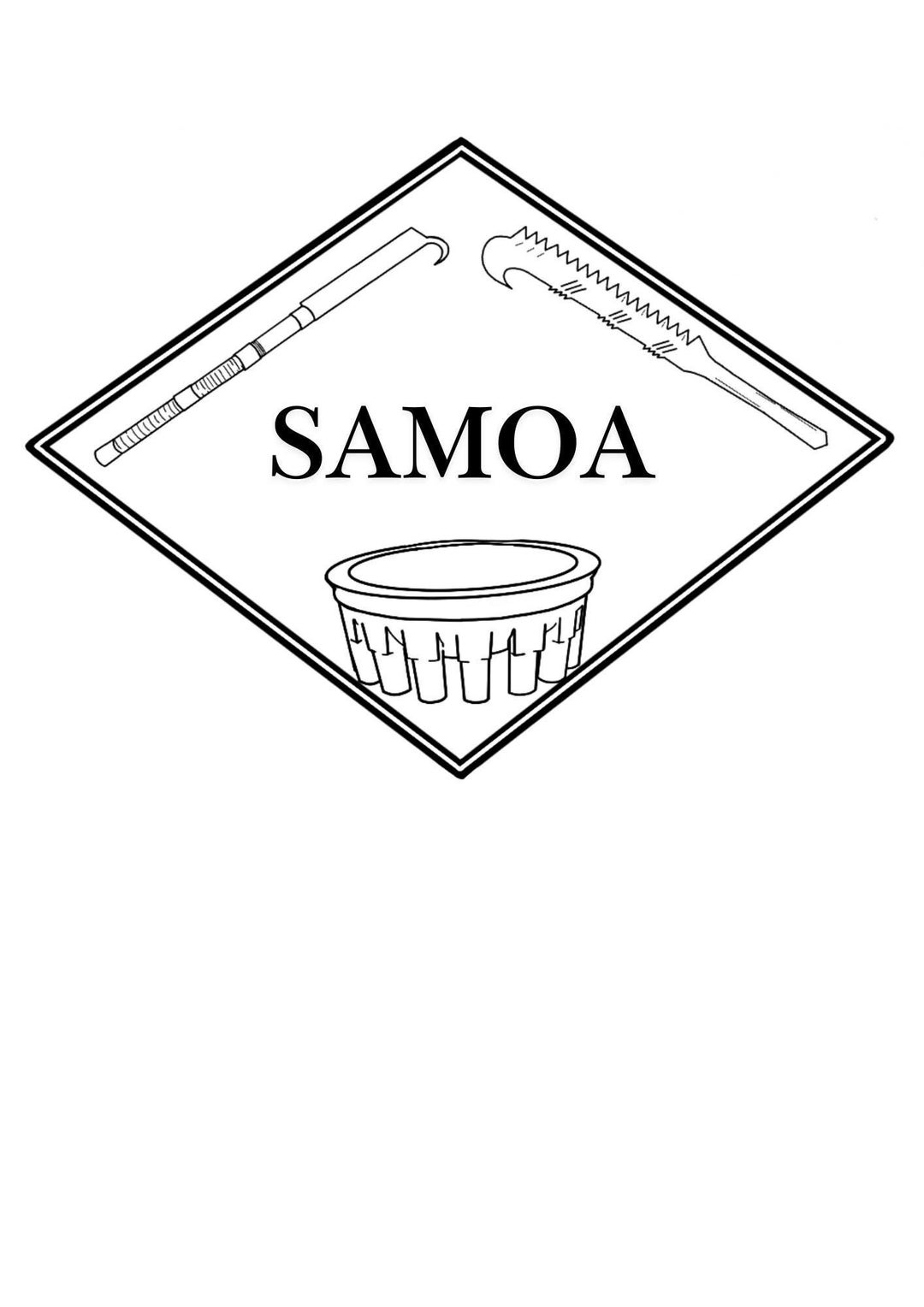 Samoan Weapons and Tanoa Design- PNG,JPG,SVG (rasterized Files) - Etsy