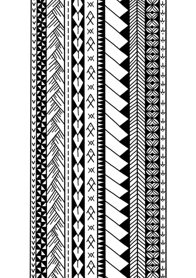 Polynesian Tapa Design- SVG (rasterized Design), JPG & PNG Files - Etsy