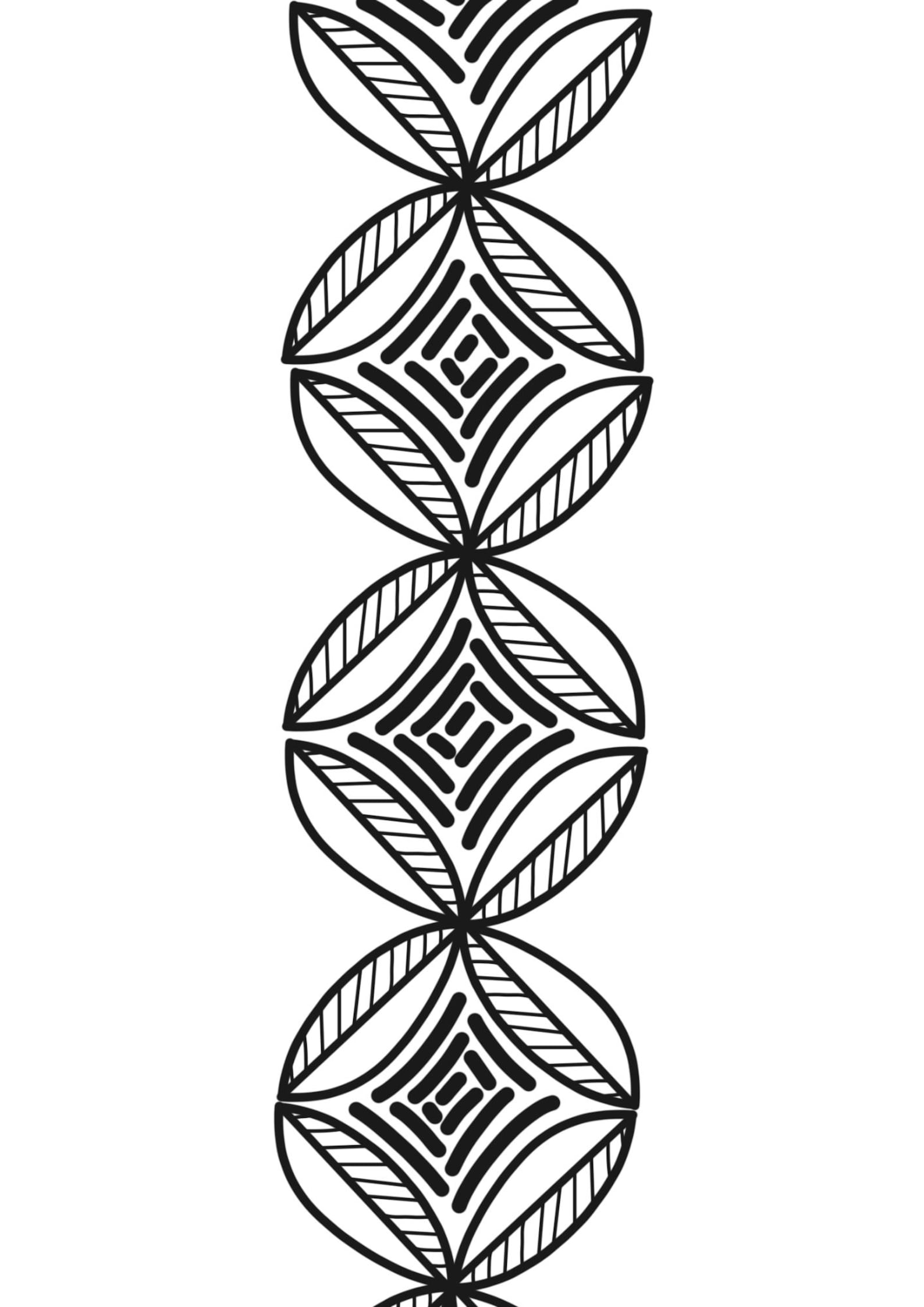 Digital Tapa Flower Design- SVG, PNG,JPG Files. - Etsy