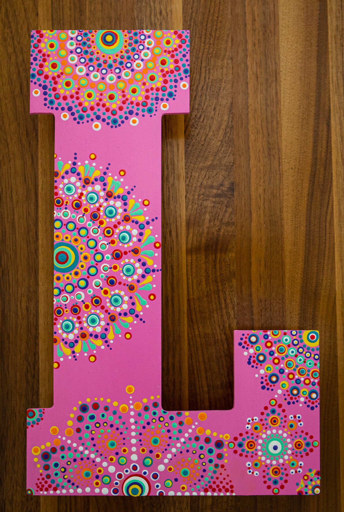 CUSTOM Dotting Art, Dot Painting, Dot Letters - CHOOSE Your Own COLORS ...