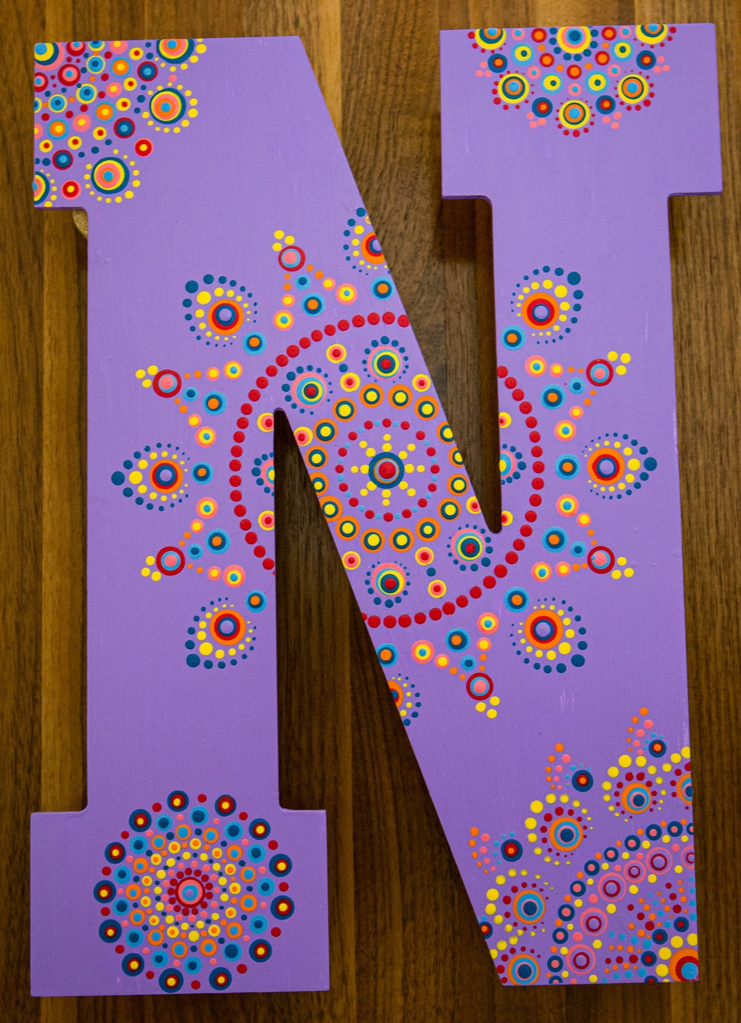 CUSTOM Dotting Art, Dot Painting, Dot Letters - CHOOSE Your Own COLORS ...