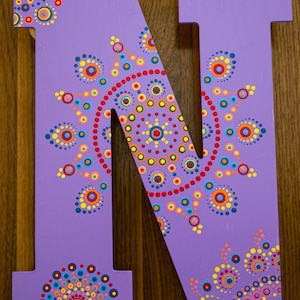 CUSTOM Dotting Art, Dot Painting, Dot Letters - CHOOSE Your Own COLORS ...