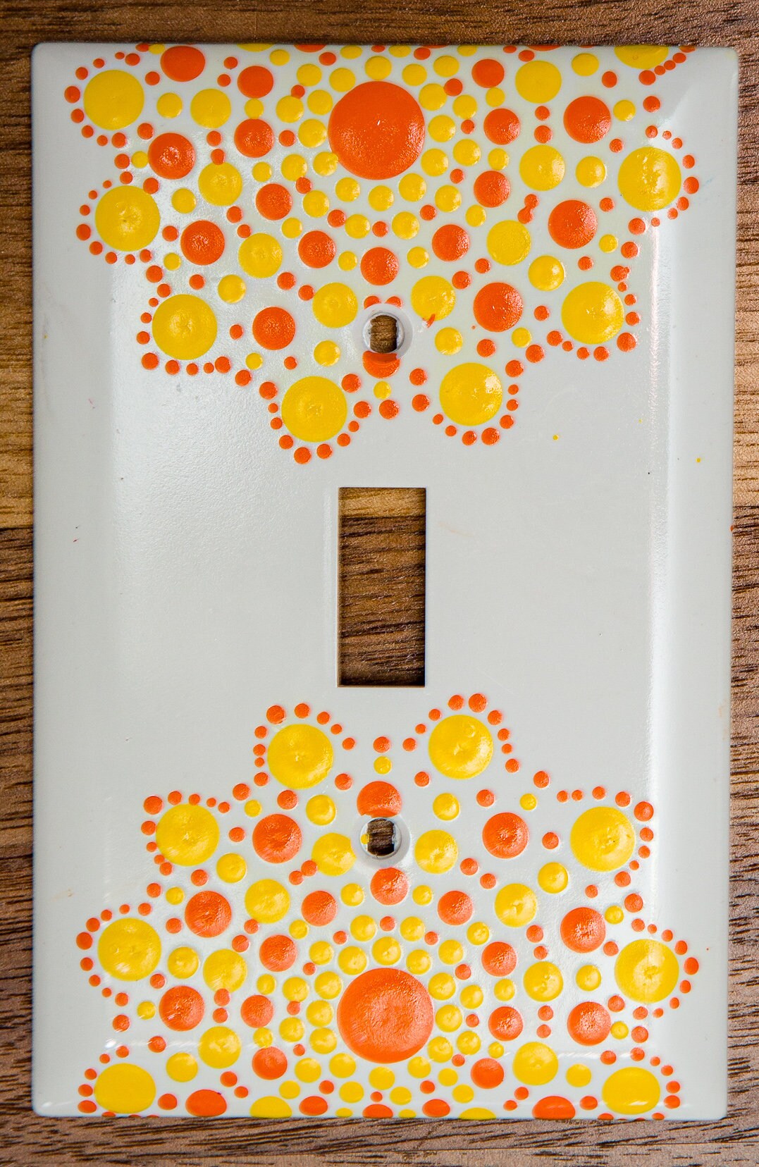 CUSTOM Dotting Art, Dot Painting, Light Switch Plate - CHOOSE Your Own ...