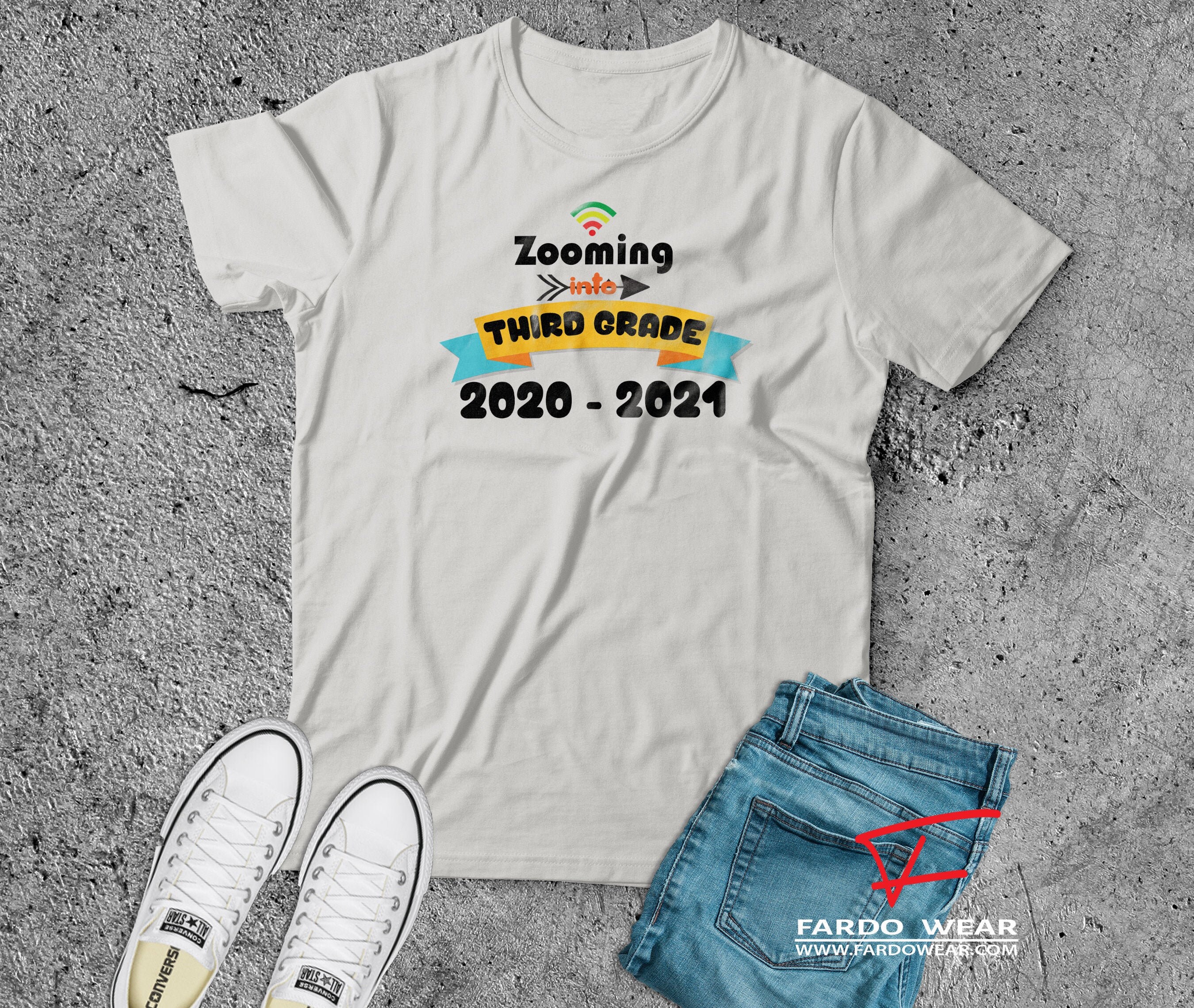 Zooming Into Third Grade, 3rd Grade, 2020-2021 Back to School Shirt ...