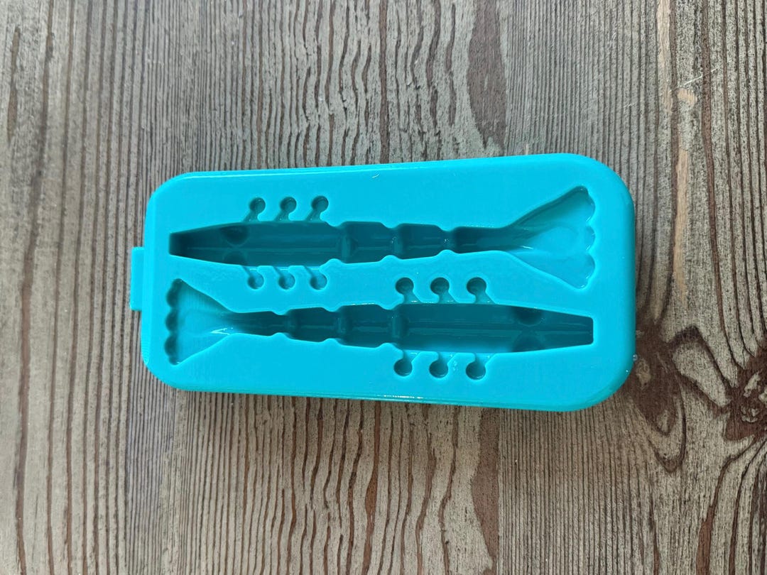 Soft Plastic Bait Mold, 6 Inch Shrimp Prawn, Plastisol, USA Made - Etsy