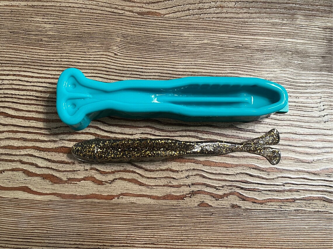 Soft Plastic Bait Mold, 6 Inch Fat Fluke Jerkbait, Plastisol , USA Made ...