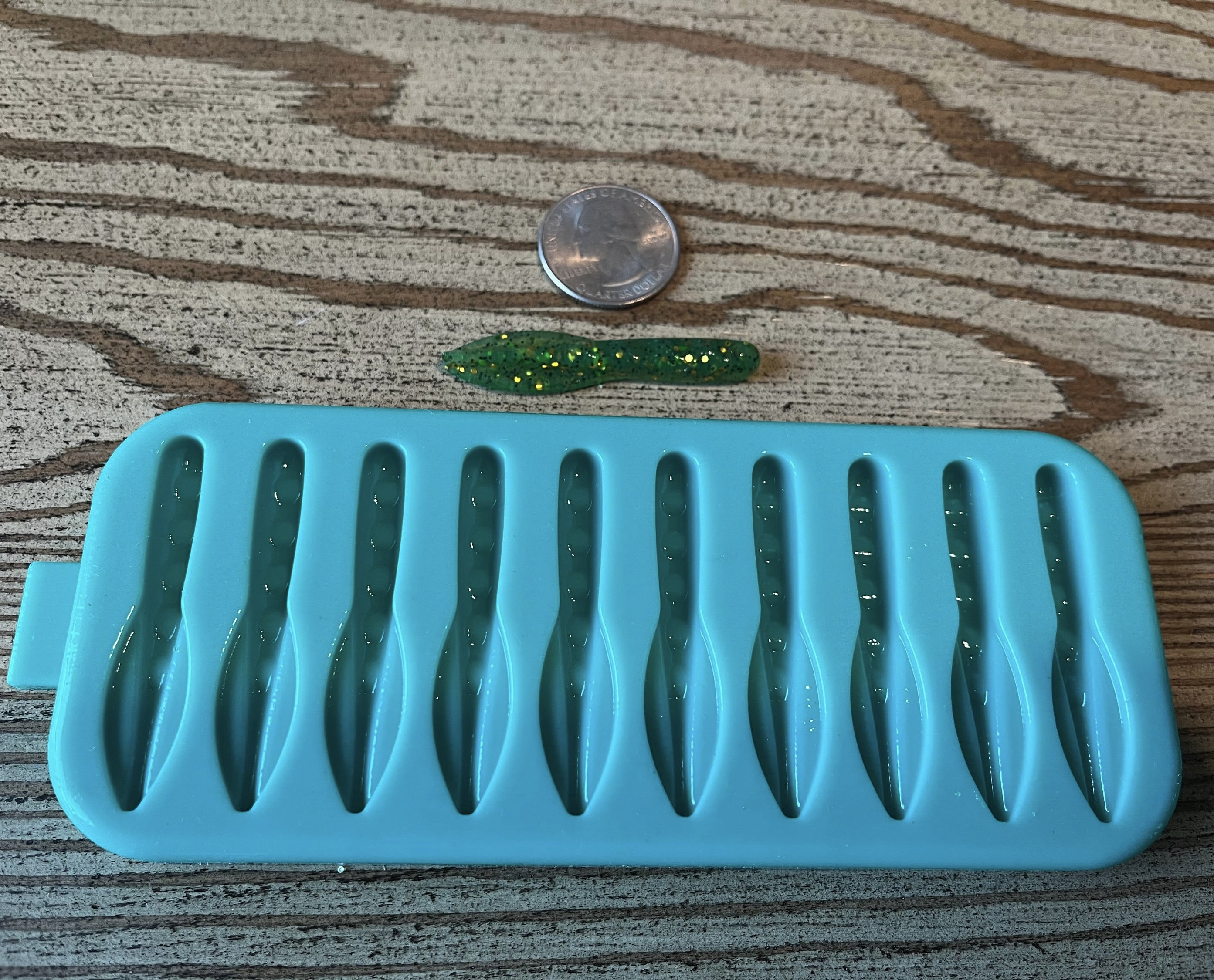 Soft Plastic Bait Mold, 2 Inch Reaper Leech, Panfish, Crappie ...