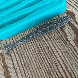 Soft Plastic Bait Mold, 5 Inch Jerkbait, Plastisol , USA Made - Etsy