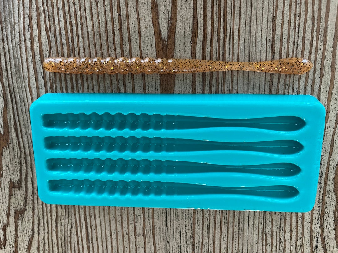 Soft Plastic Bait Mold, 6.5 Inch Trick Worm, Plastisol , USA Made - Etsy