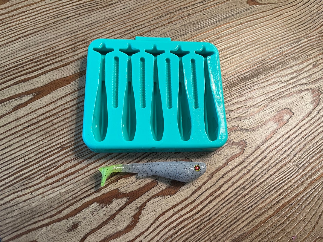 Soft Plastic Bait Mold, 3.75 Inch Swimbait, Plastisol , USA Made - Etsy