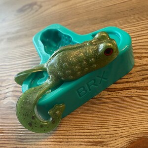 Soft Plastic Bait Mold, 4 Inch Frog Toad Swimbait, Fishing Lure ...