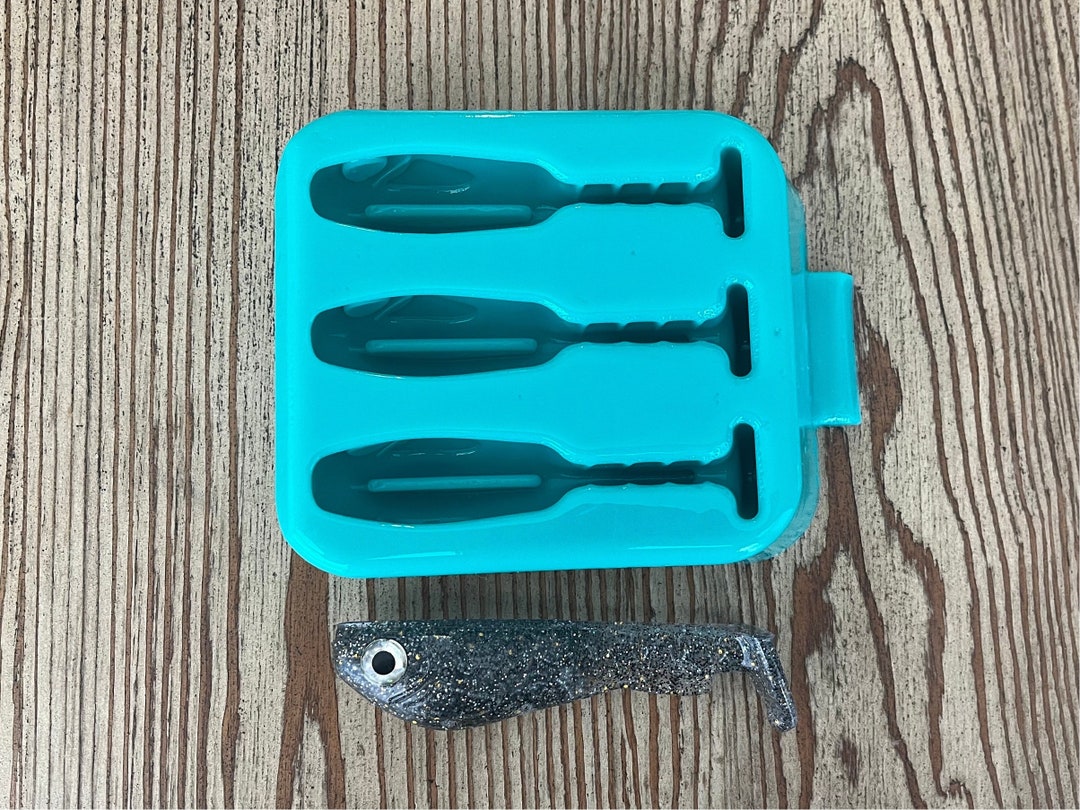 Soft Plastic Bait Mold, 4 Inch Fat Swimbait, Plastisol , USA Made - Etsy