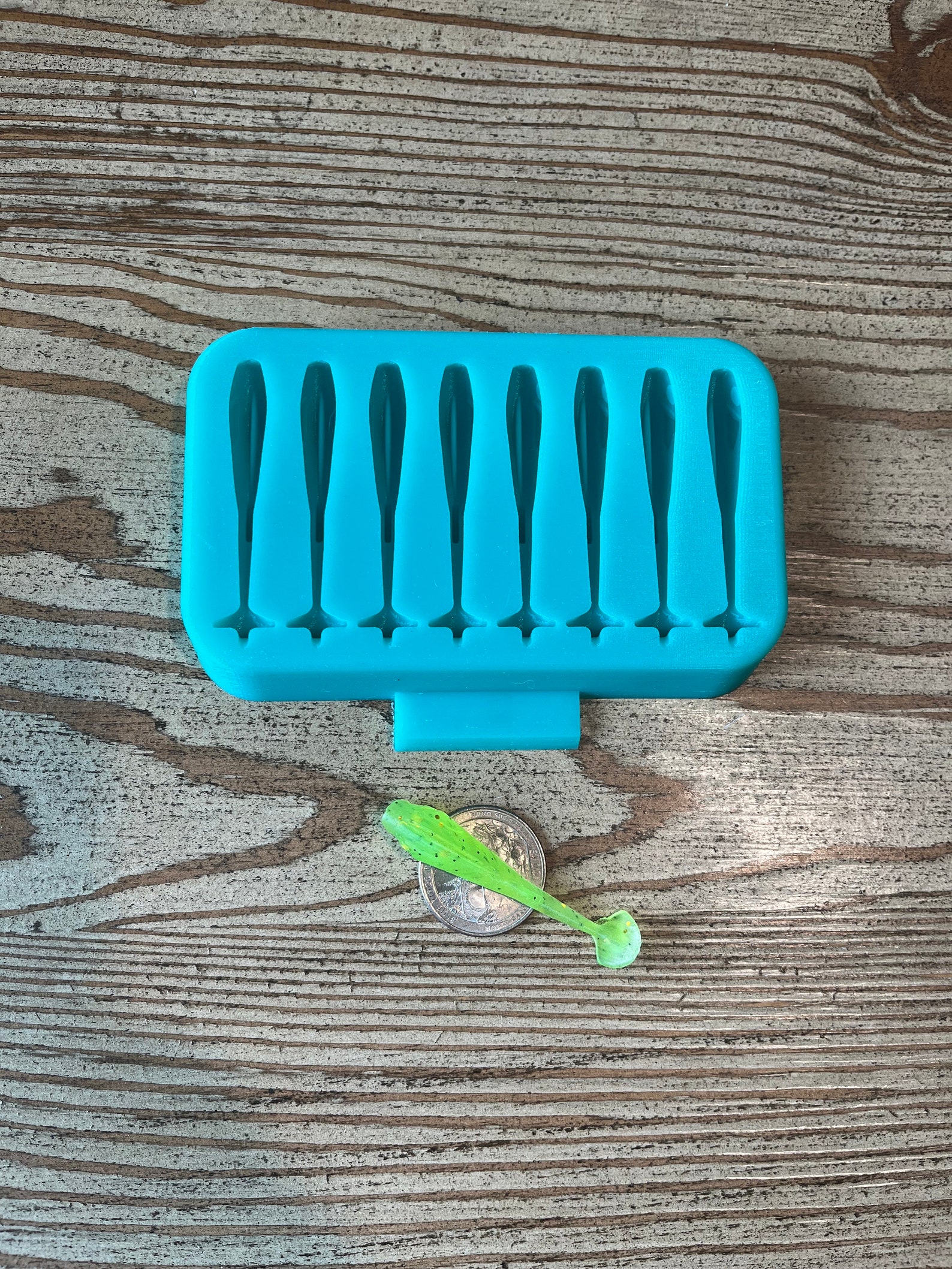 Soft Plastic Bait Mold, 2.0 Inch Swimbait, Crappie, Panfish, Plastisol ...