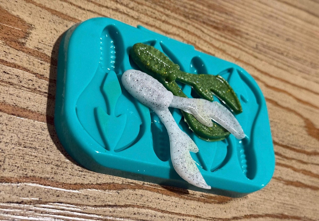 Soft Plastic Bait Mold, 2.75 Inch Craw Chunk, Plastisol, USA Made - Etsy