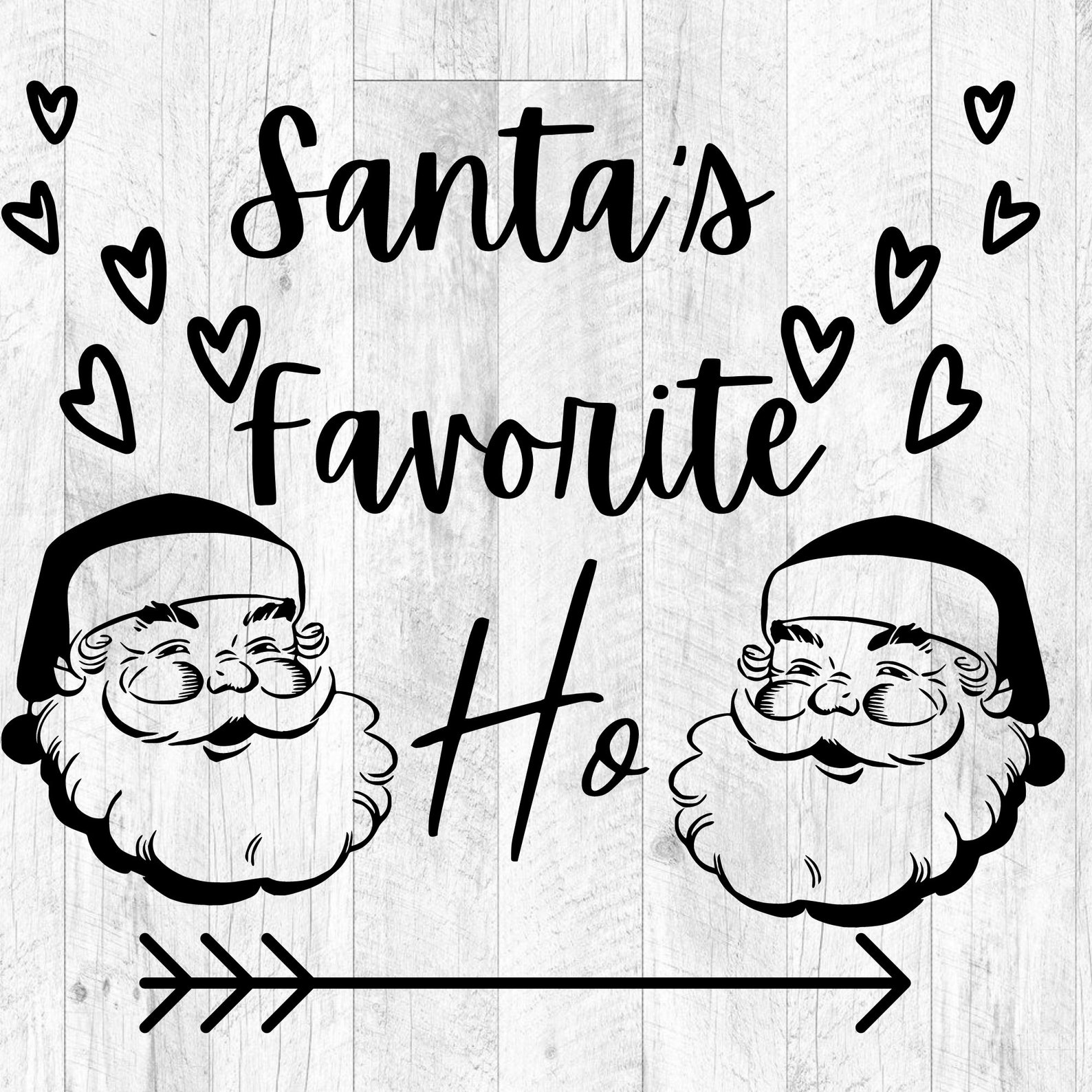 Santa's favorite ho Santa Svg Humor PNG Christmas SVG | Etsy