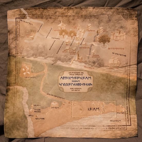 Hobloth II Double-sided Ultima Cloth Map 12"x12" - Etsy