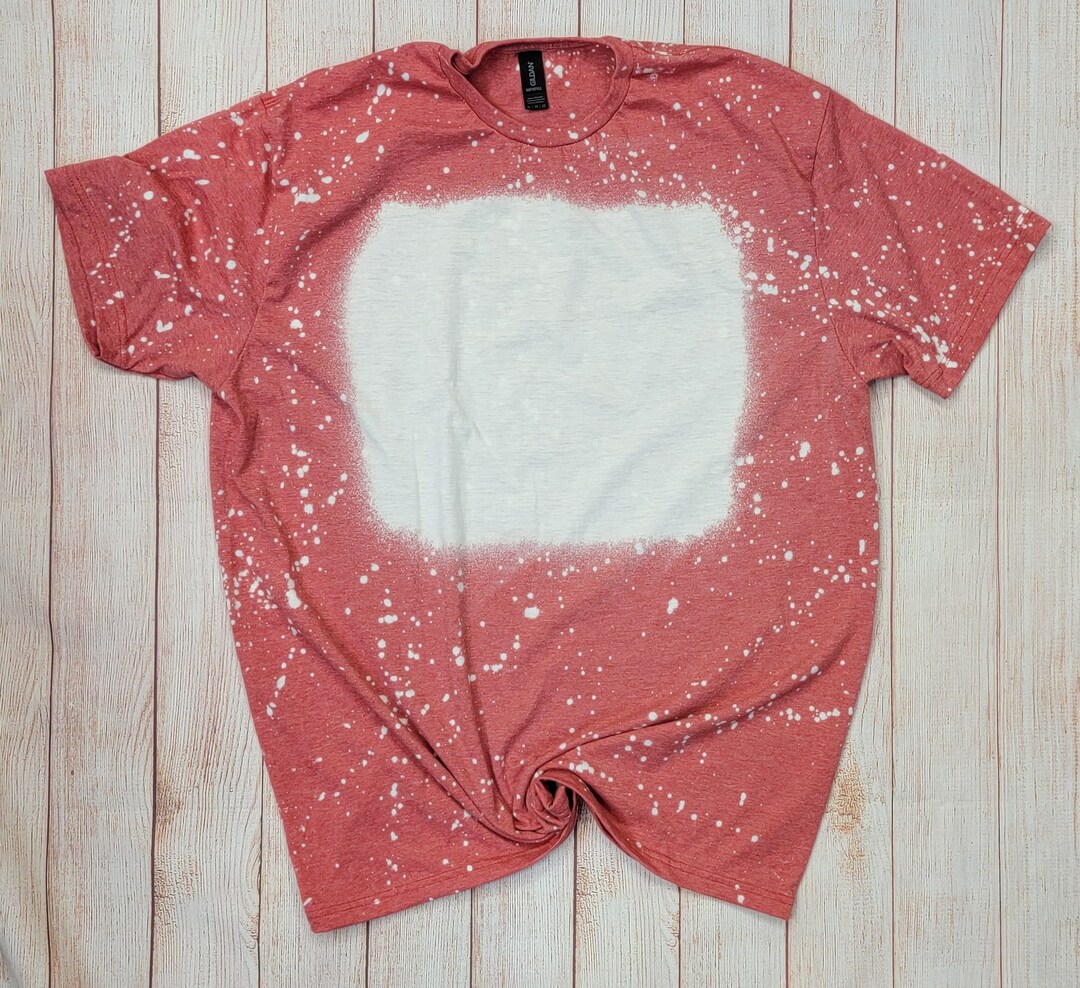 Blank Bleached Shirt Sublimation Ready Gildan Softstyle Bleached T ...
