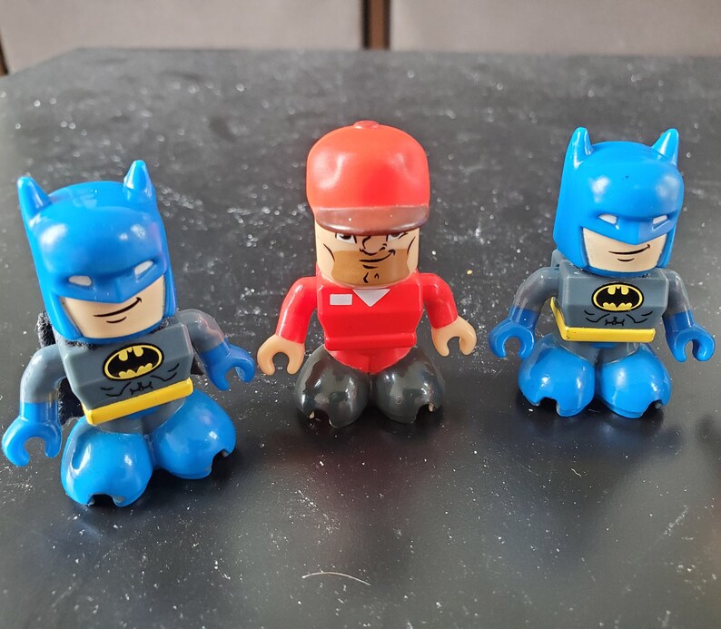 Fisher-price Trio Blocks Batman Figures Lot W/ 5 Figures USED - Etsy