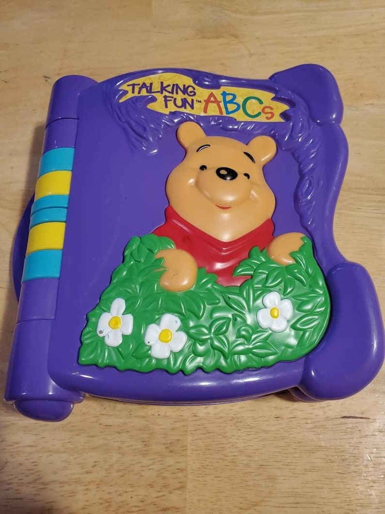 Disneys Winnie The Pooh Talking Fun Abcs Lot W 2 Toys Used Etsy