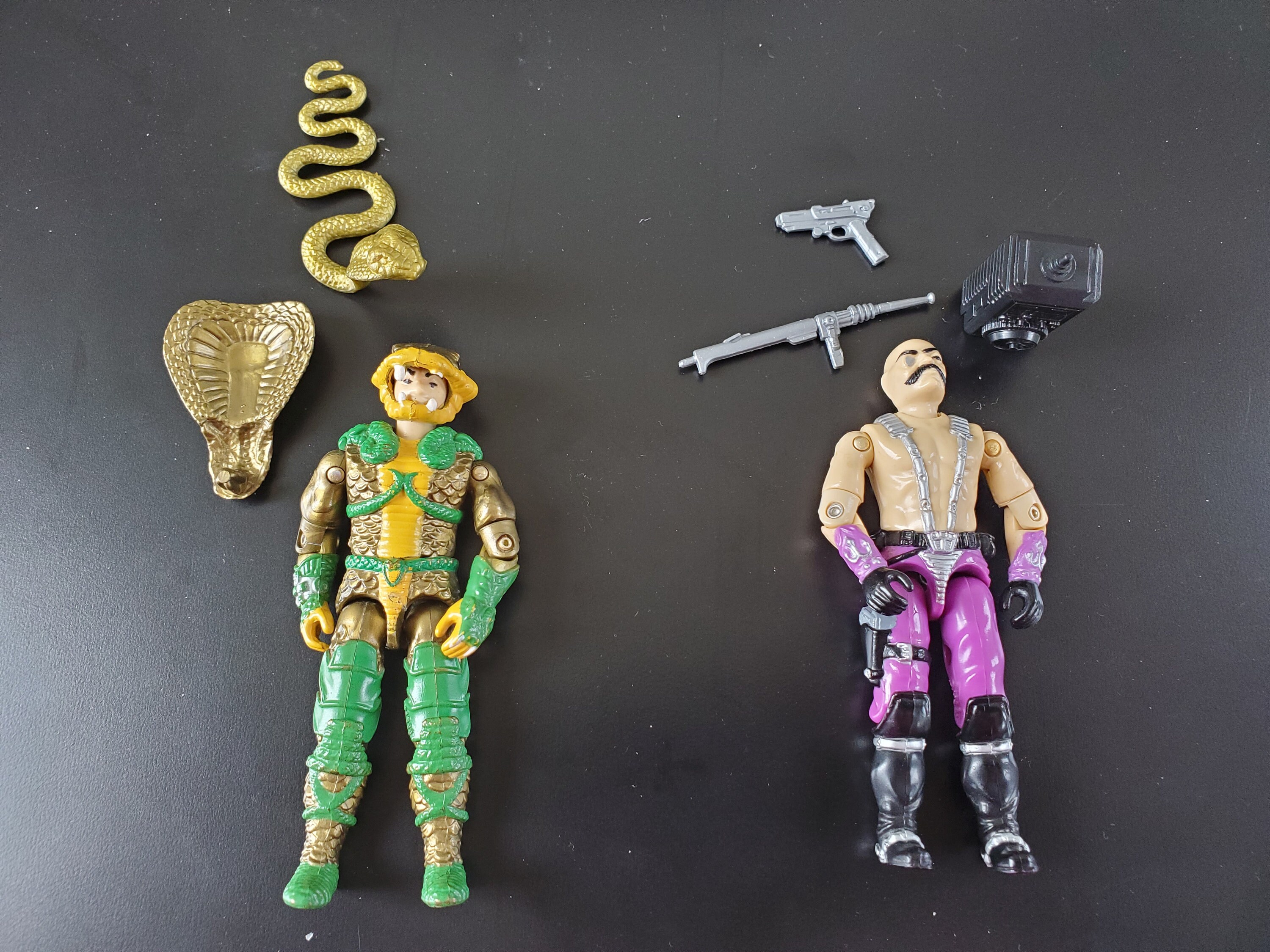 Vintage Gijoe Cobra Emperor Serpentor 1986 Lot W/ Weapons - Etsy
