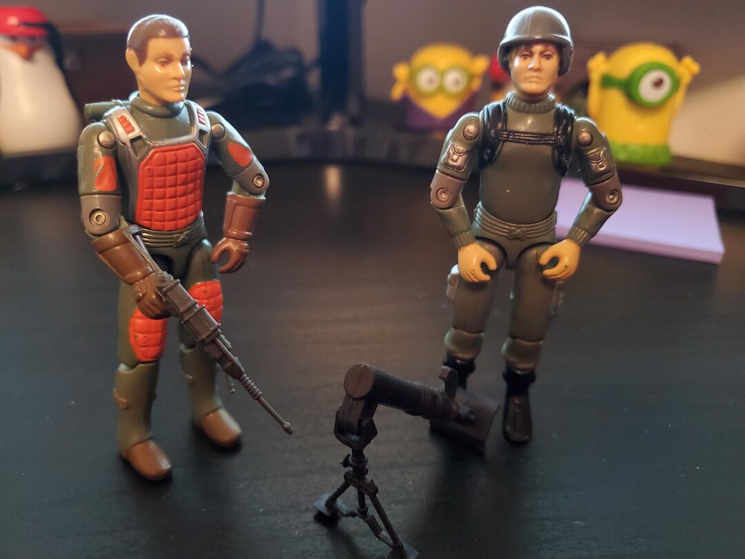 Vintage Gijoe Flash and Short Fuze Lot W/ Weapons **USED** Hasbro/arah ...