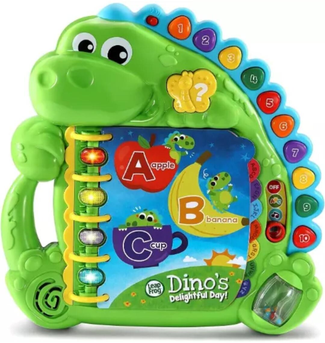 Leapfrog Dino's Delightful Day Alphabet Book (green) **USED** - Etsy