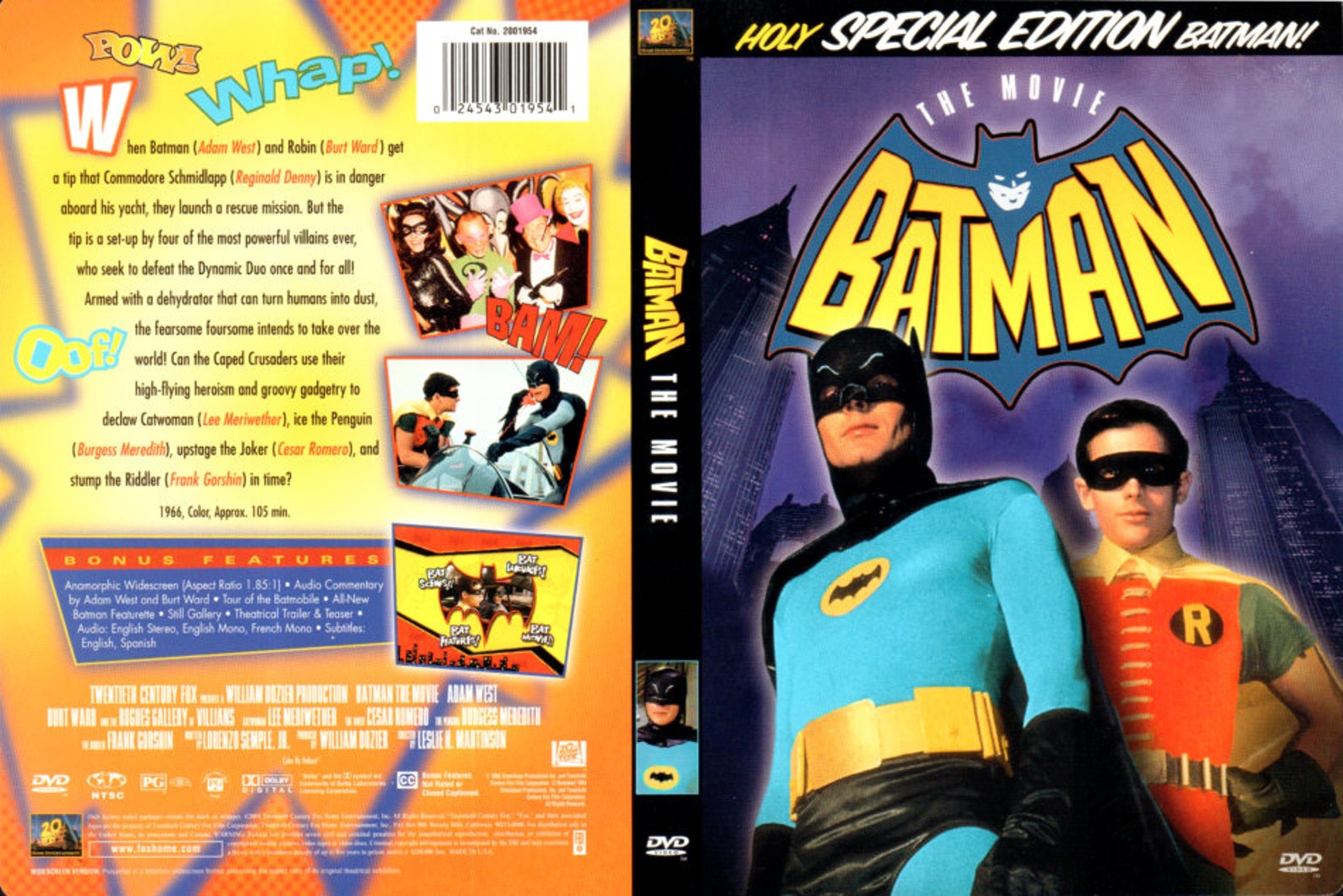 Batman: the Movie DVD Holy Special Edition Batman 1966 Lot W/ Dark ...