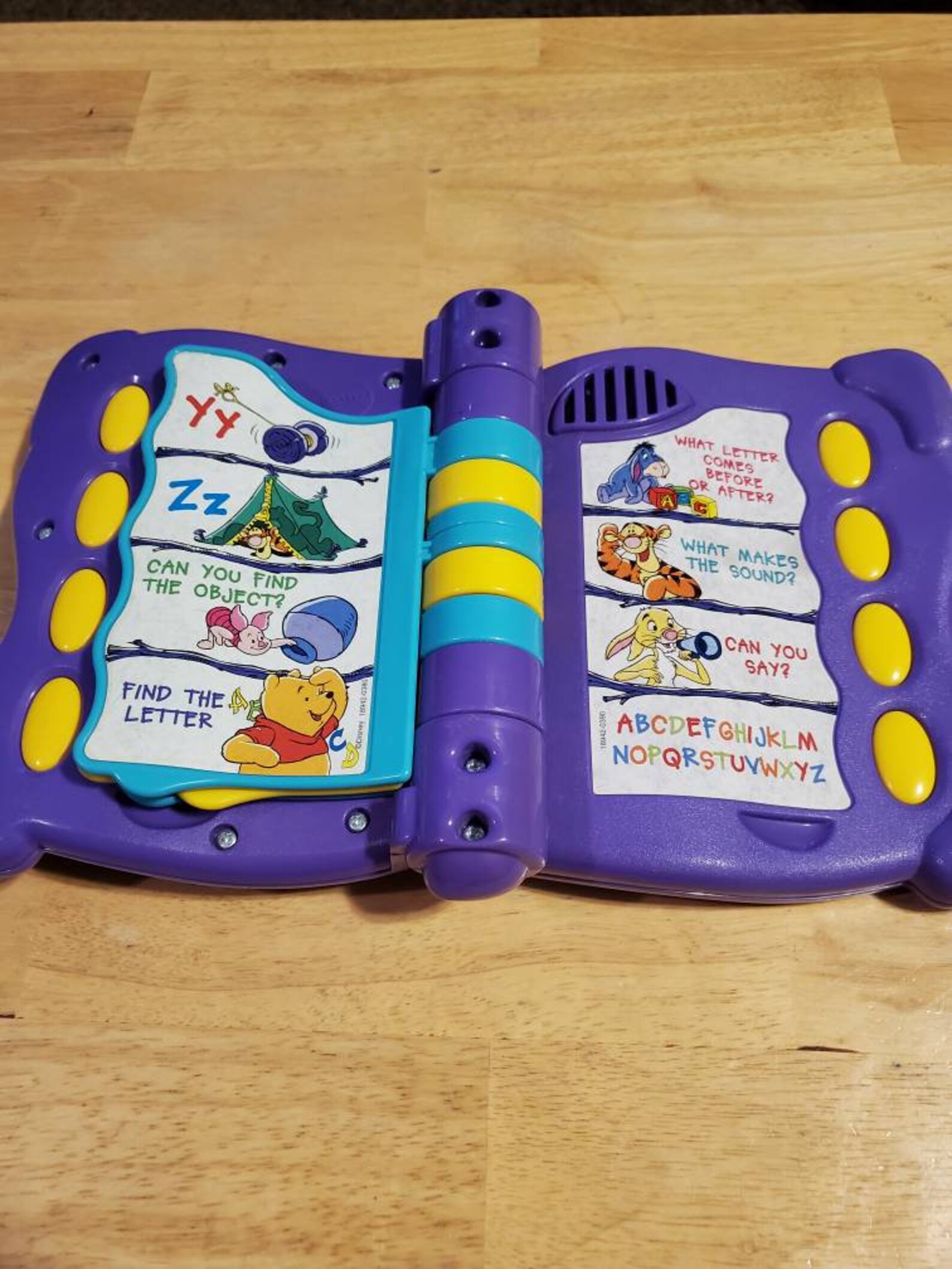Disneys Winnie The Pooh Talking Fun Abcs Lot W 2 Toys Used Etsy