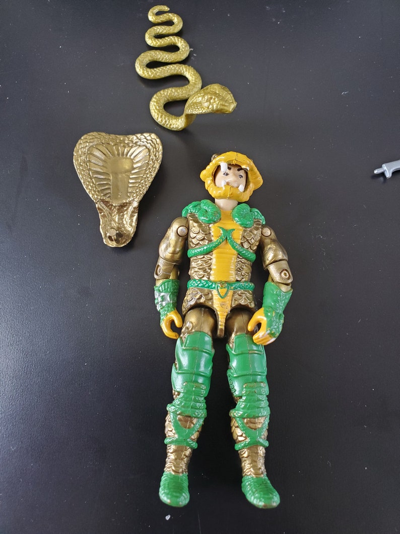 Vintage Gijoe Cobra Emperor Serpentor 1986 Lot W/ Weapons - Etsy