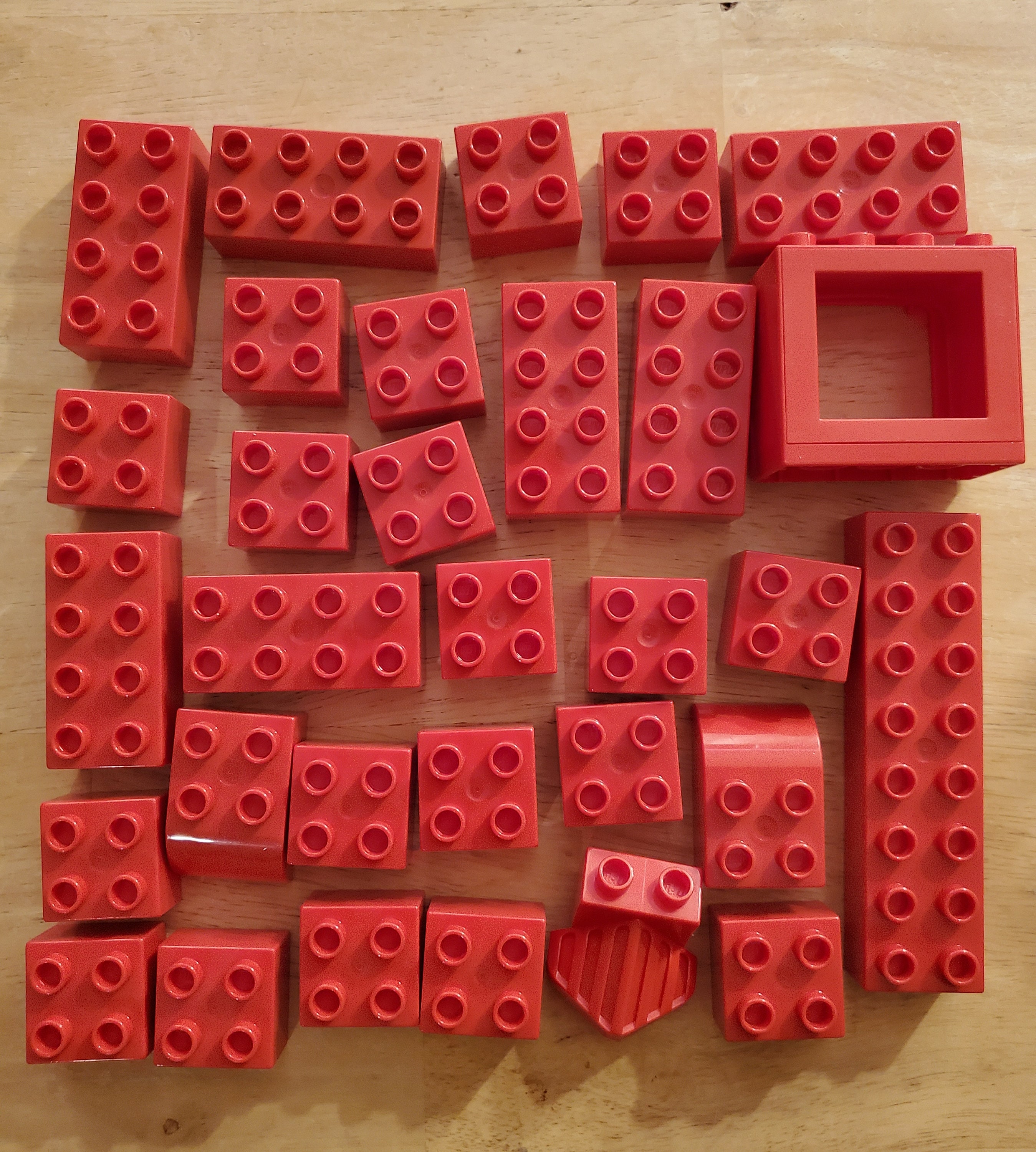 LEGO Duplo Red/yellow Bag1 65 Pcs/parts USED - Etsy