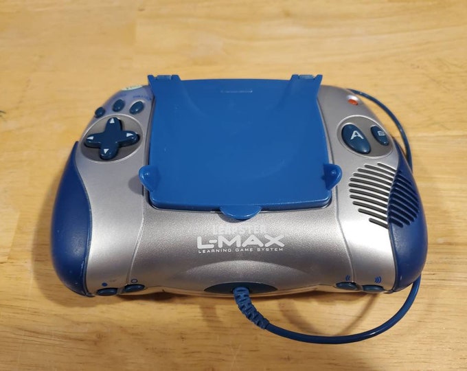 Leapfrog Leapster L-max Handheld Learning Game System Console Lot (w/ 6 ...