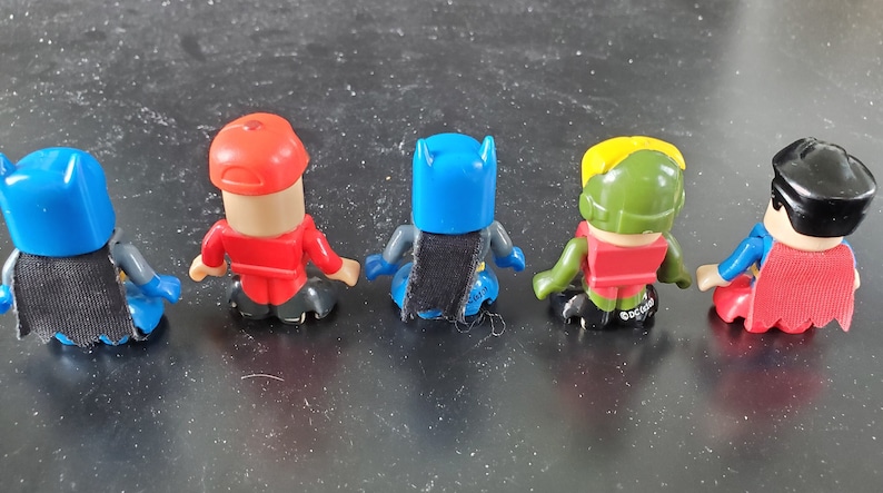 Fisher-price Trio Blocks Batman Figures Lot W/ 5 Figures USED - Etsy