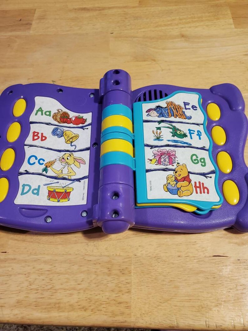 Disneys Winnie The Pooh Talking Fun Abcs Lot W 2 Toys Used Etsy
