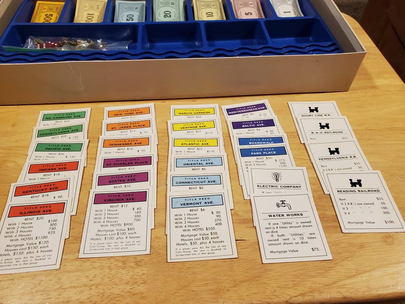 Vintage Monopoly Deluxe Anniversary Edition 1984 USED - Etsy