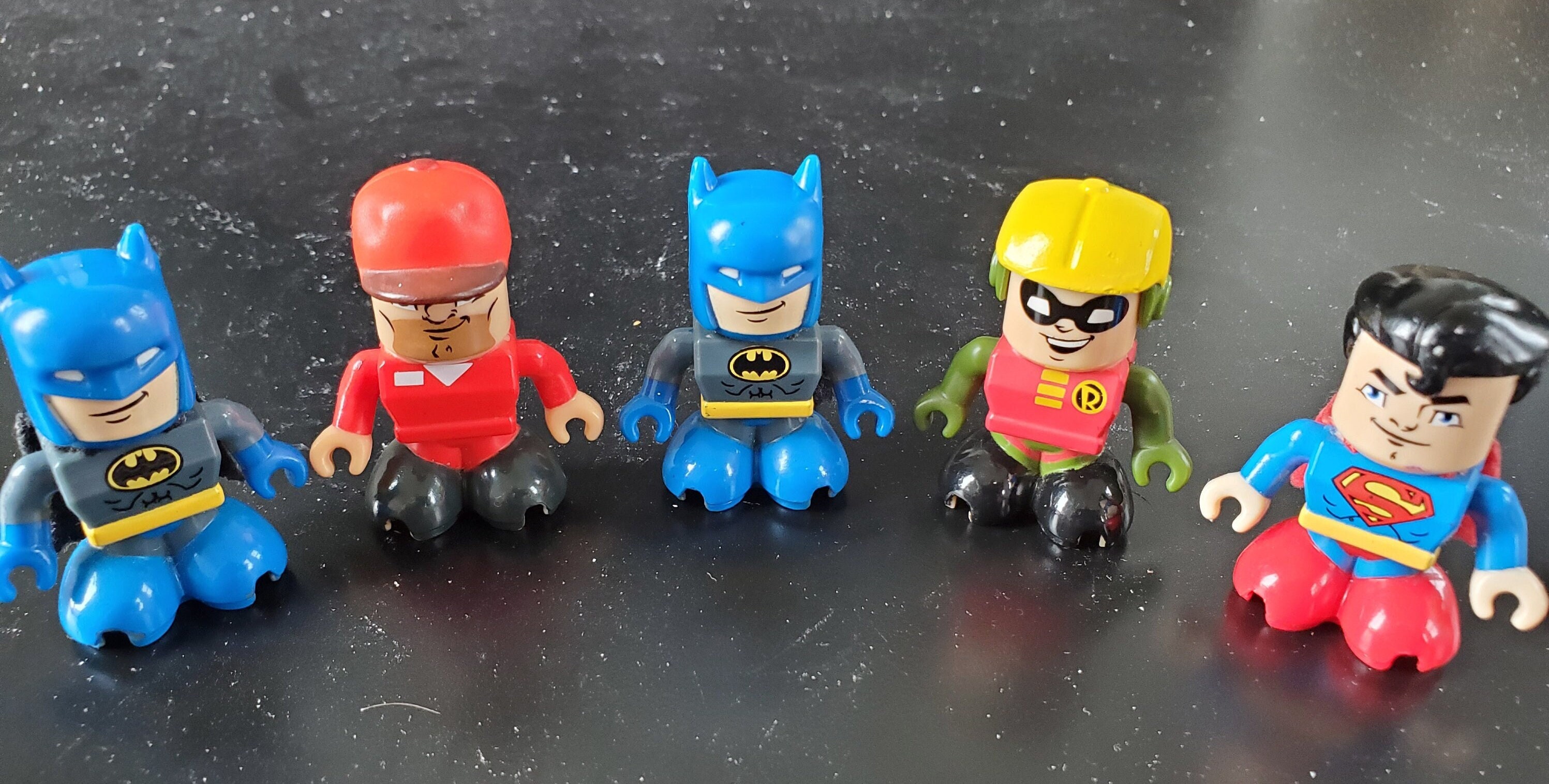 Fisher-price Trio Blocks Batman Figures Lot W/ 5 Figures USED - Etsy