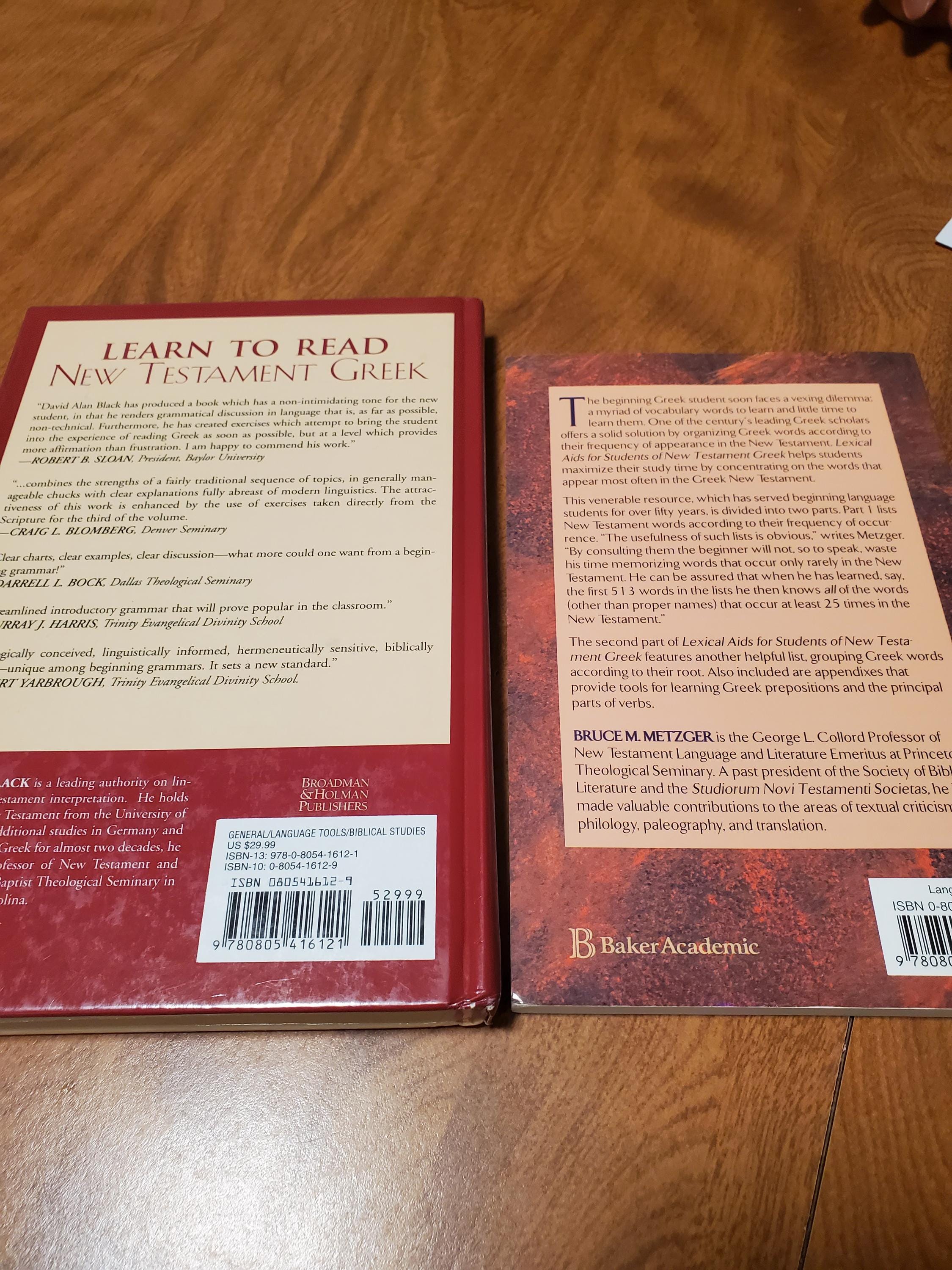 Learn-to-read New Testament Greek W/ Greek Lexicons Seminary Students ...