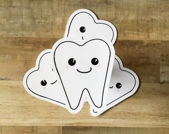 Cute Tooth Stickers - Etsy
