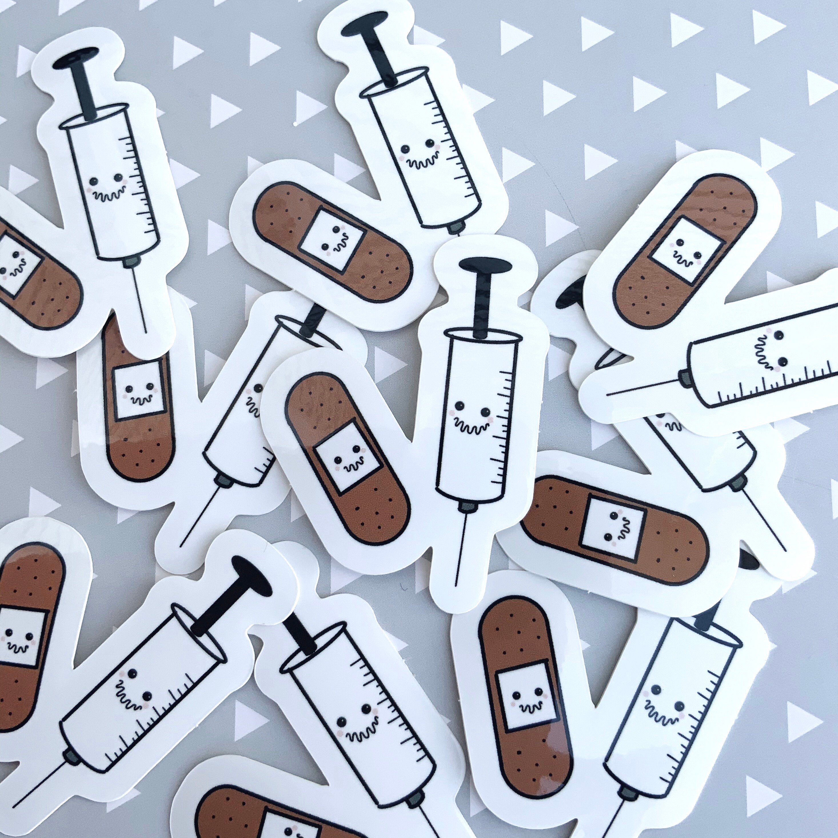 Pharmacy Stickers Bandaid and Syringe Pharmacy Sticker - Etsy
