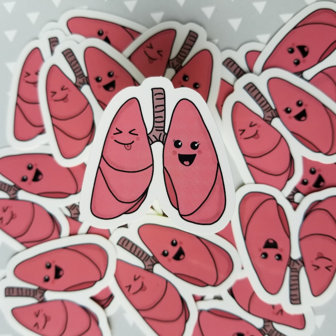 Respiratory Therapist Stickers, Lung Sticker, Respiratory Stickers ...