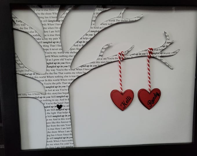 Our Song Tree With Hearts - Etsy