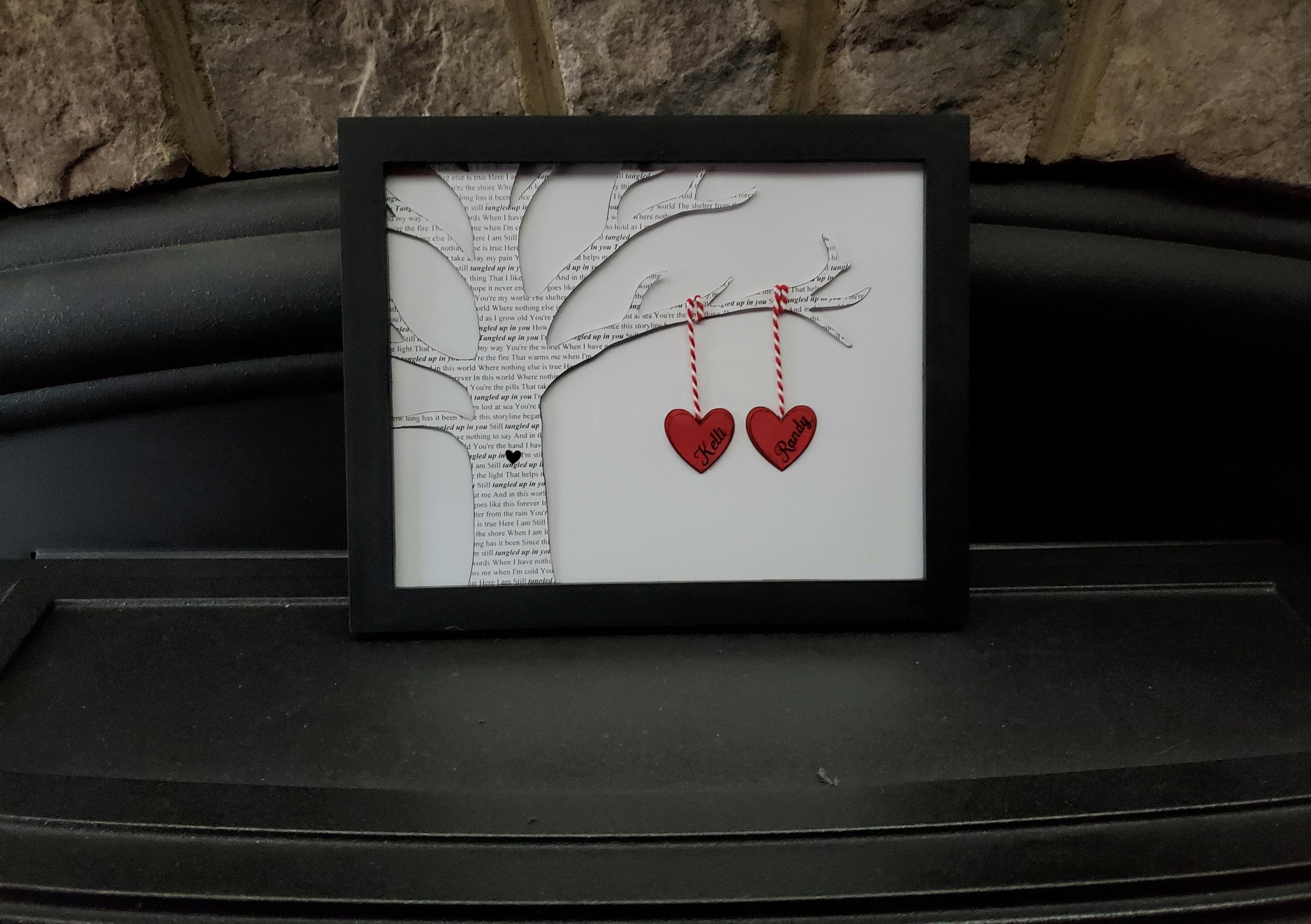 Our Song Tree With Hearts - Etsy