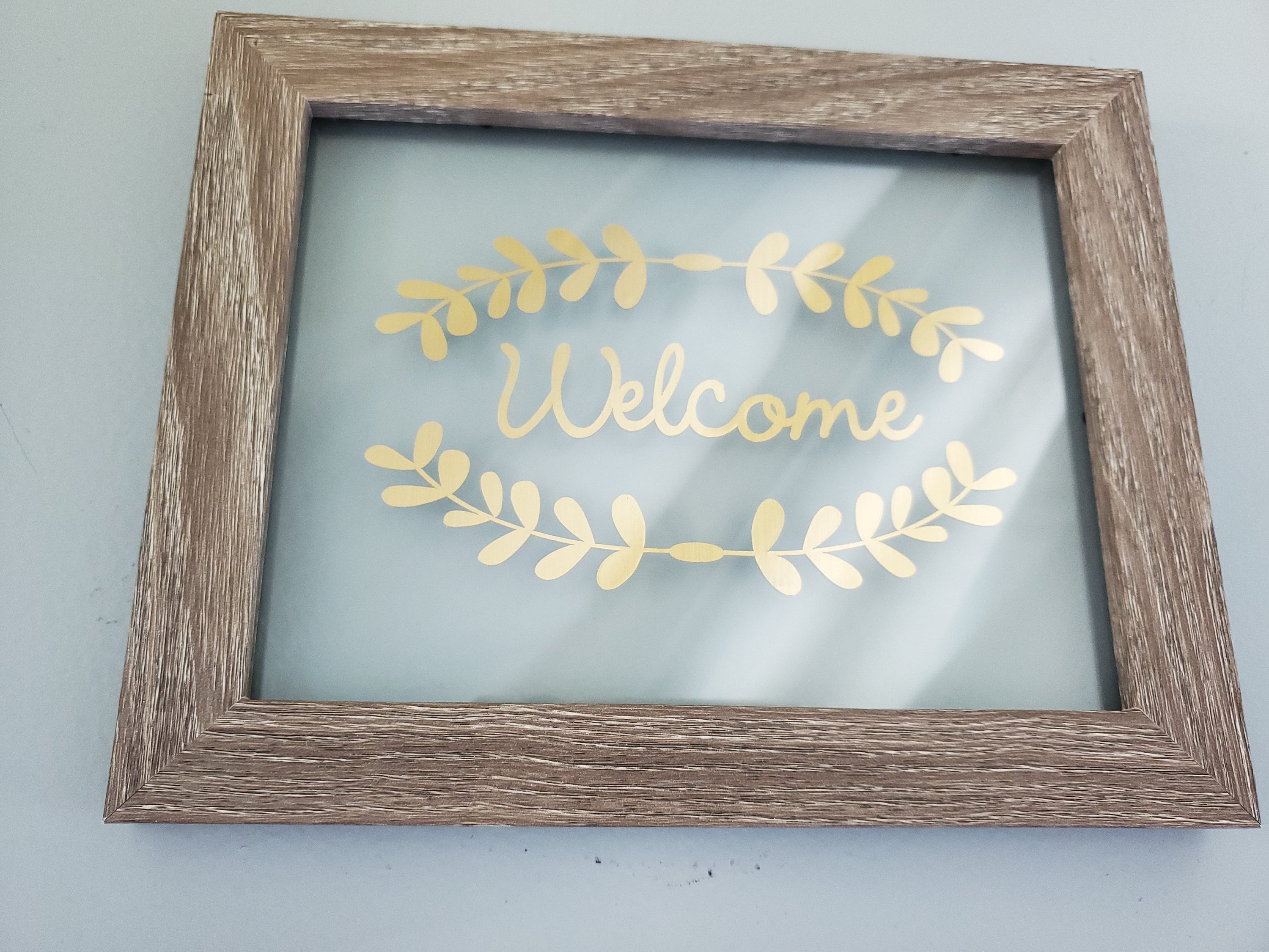 Floating Frame Welcome Sign - Etsy UK