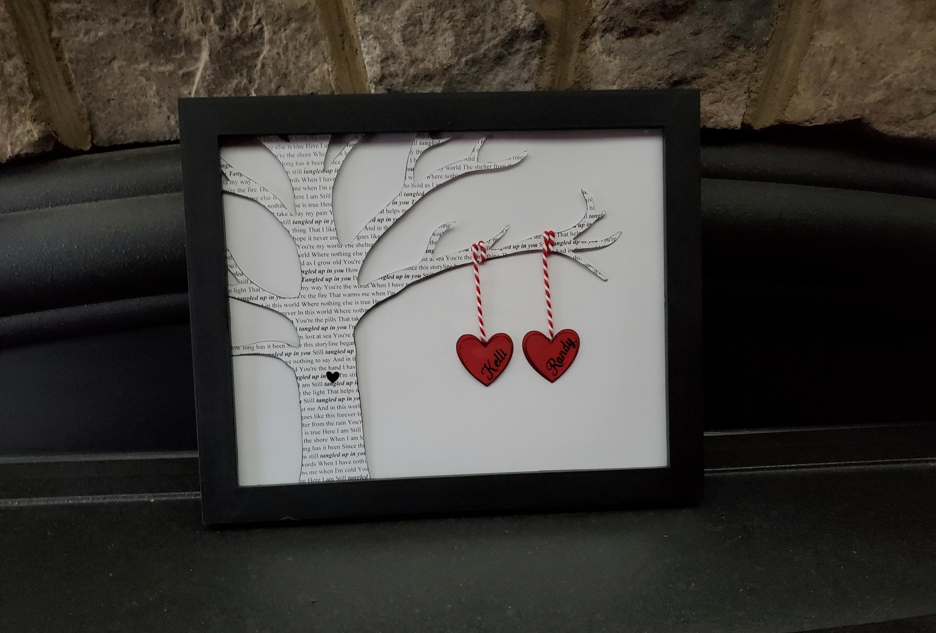 Our Song Tree With Hearts - Etsy